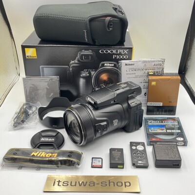 Nikon COOLPIX P1000 Black 16.0MP Charger Optical Black f/2.8 【8GBSD in ...