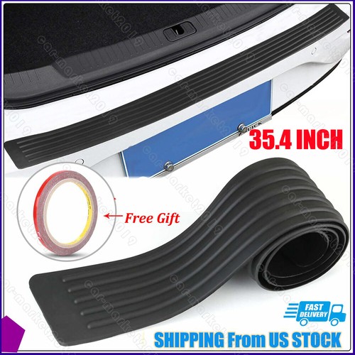 Rear Bumper Guard Rubber Protector Trim Cover Scuff Car Trunk ...