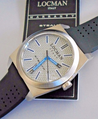 New Men's Locman Sport Stealth Titanium Quartz Watch with Leather Locman Case | eBay
