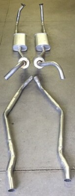 1956-1957 Ford Thunderbird T-Bird Dual Exhaust System Kit | Aluminized ...