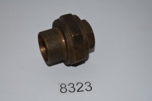 Brass Union 3/4" NPT x 1.250" OD Lead Pipe To Steel Union ? Hico 122 ...