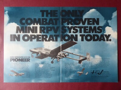 4/1986 PUB IAI TADIRAN MAZLAT PIONEER MINI RPV DRONE SCOUT MASTIFF ...