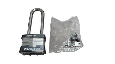 Master Lock 1-3/4 In. Laminated Less Cylinder Padlock Body Long Shackle ...