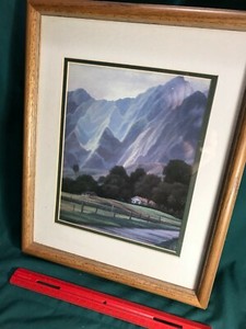 Woodstock, Illinois Artist Gary Reed (1948-3015) Hawaii Mountains Print ...