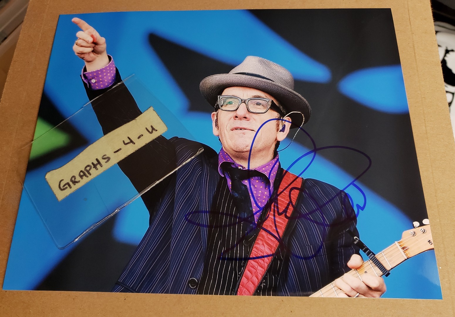 ELVIS COSTELLO SIGNED AUTOGRAPH COA x | eBay