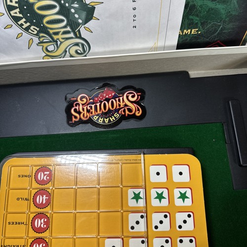 Sharp Shooters Milton Bradley 1994 Dice Board Game - Missing 3 Dice ...