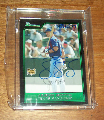 2006 Topps Bowman Texas Rangers Jason Botts Autographed Rookie Card | eBay