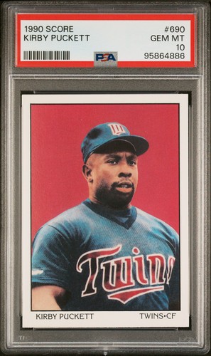 1990 Score Dream Team #690 Kirby Puckett Minnesota Twins HOF PSA 10 GEM ...