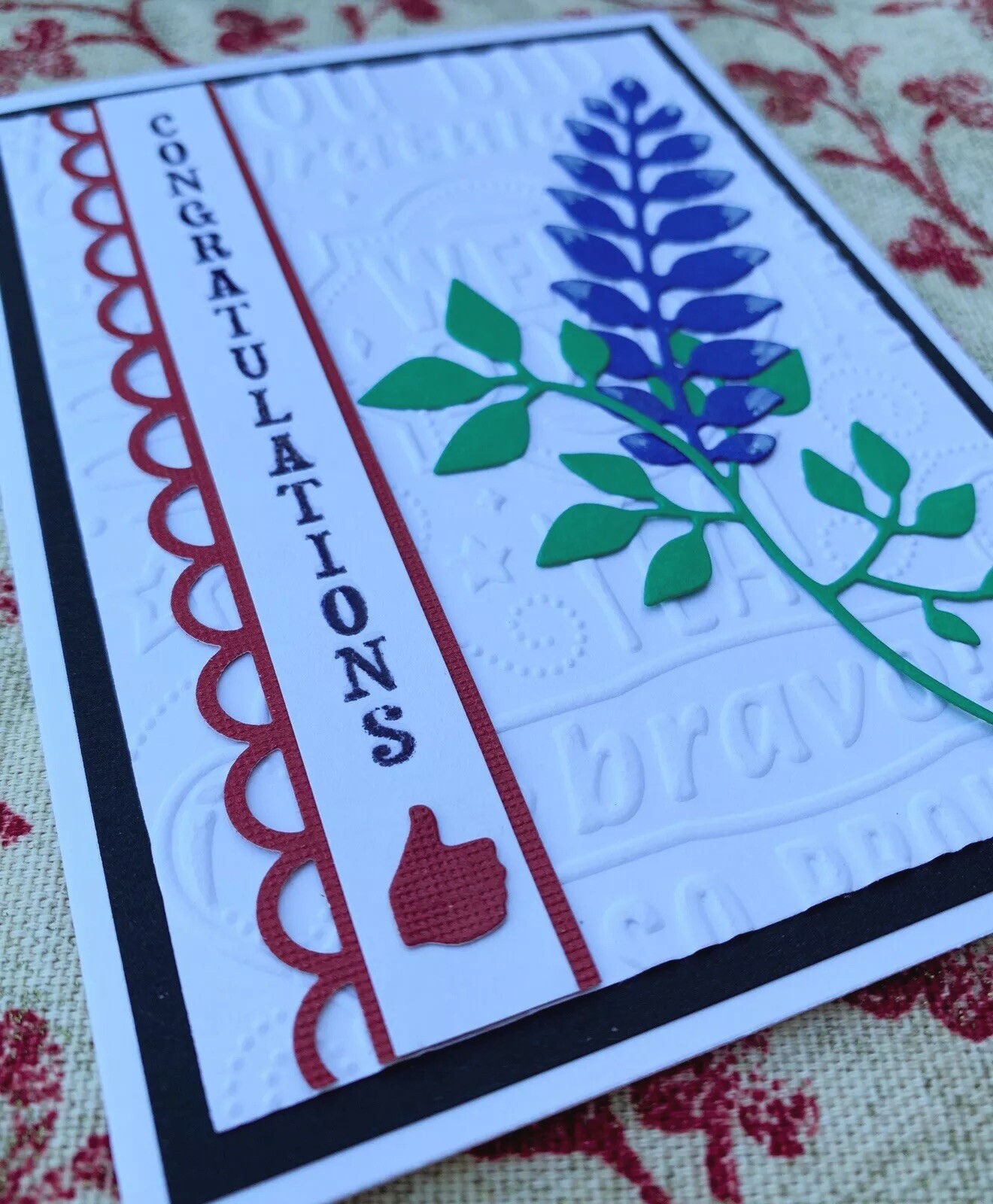 Handmade Congratulation Card Graduation Congrats Texas Maroon ...