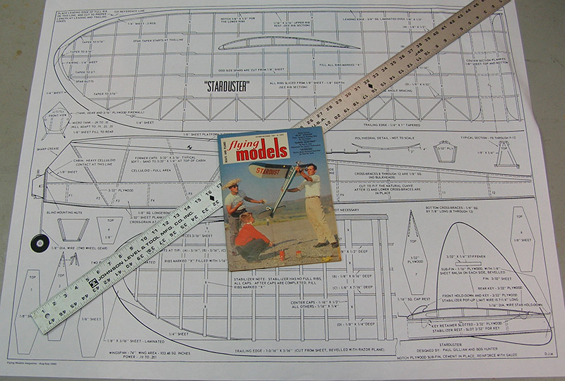 Model Airplane Plans (FF): Starduster 74" for.19-.201 by B. Hunter & P ...