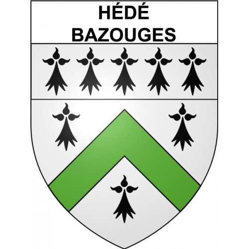 Hédé-Bazouges 35 ville Stickers blason autocollant adhésif | eBay