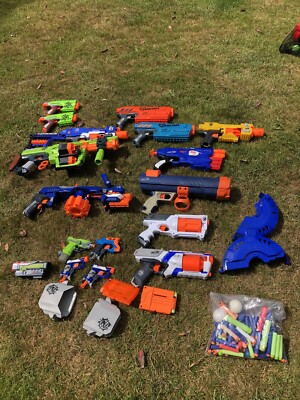 Nerf gun bundle - 16 Guns plus bag of bullets | eBay UK