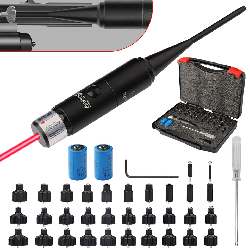 Professional Red Laser Bore Sight Kit for Multiple Caliber Upgraded ...