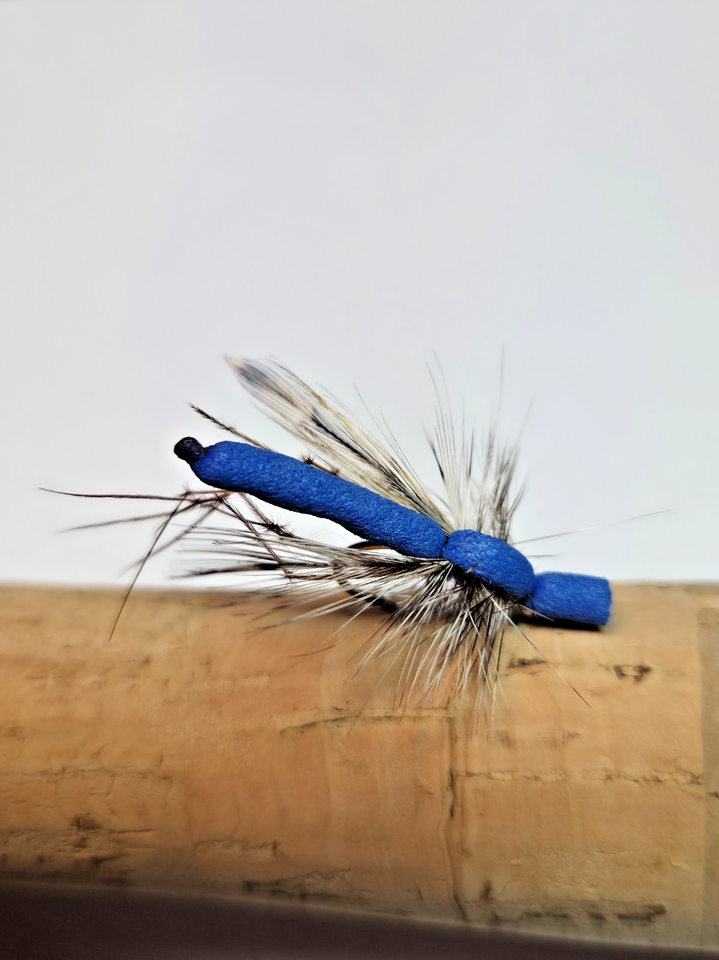 3 Blue Foam Daddy Longlegs Dry Fishing Trout Flies Size 10 | eBay UK
