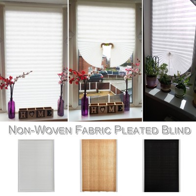 Self-Adhesive Windows Pleated Blinds Bathroom Kitchen Balcony Curtains ...