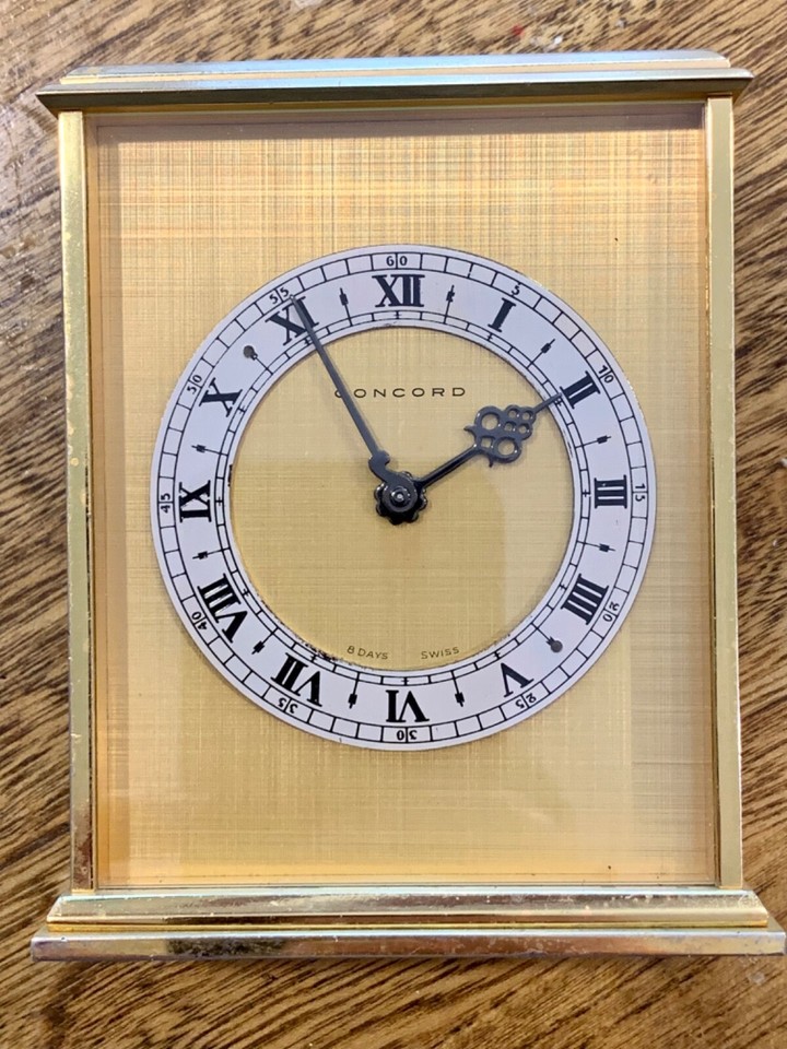 NICE - Vintage Brass Concord 8 Days Swiss Clock | eBay