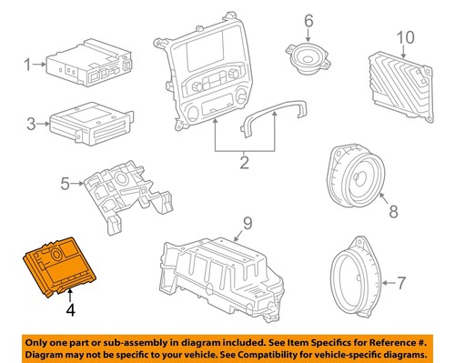 GM OEM 14-16 CTS Instrument Panel Sound System-Module 23266008 | eBay