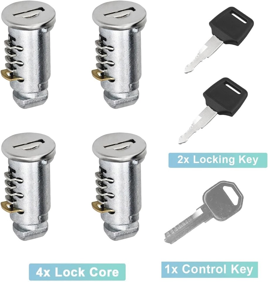For Thule Lock Cores 4 Pack, for Thule Key Replacement, Key Cylinder ...