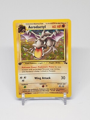 Pokémon TCG Aerodactyl Fossil 1 Holo 1st Edition Holo Rare | eBay