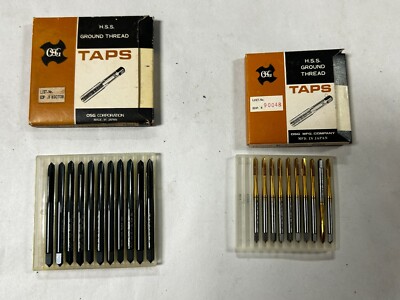 MACHINIST DrRk TOOL LATHE MILL 2 Boxes of OSG Taps 6 32- NC , 10 - 32 ...