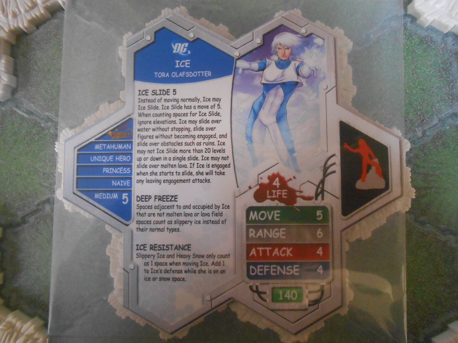 Heroscape Custom Fire & Ice Dbl Sided Cards & Figures w/ Slvs DC ...