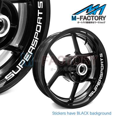 Wheel Decal 17'' Rim Sticker Tape Set For Ducati SUPERSPORT S 2018-2020 ...