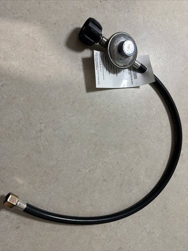 BBQ Gas Regulator 3/8" SAE Female flare And LCC27 Inlet Connector 0.8m ...