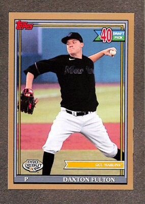 2021 Topps Pro Debut #PD-192 Daxton Fulton Draft Pick Gold /50 | eBay