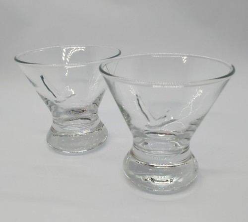 Grey Goose Set of 2 Vodka Cocktail Glasses 6oz Goose Embossed | eBay