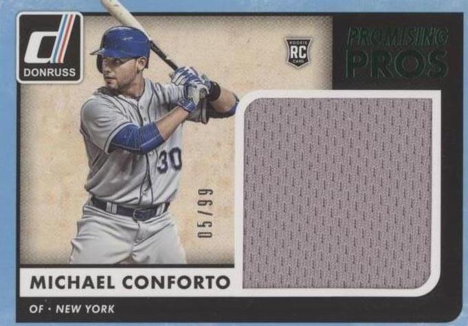 2016 Panini Donruss - Promising Pros Materials Michael Conforto #PPM-MC ...