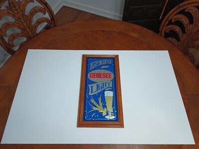 VTG 1960s RARE Drink Genesee Light Beer Hanging Beer Mirror Sign 🔥 | eBay