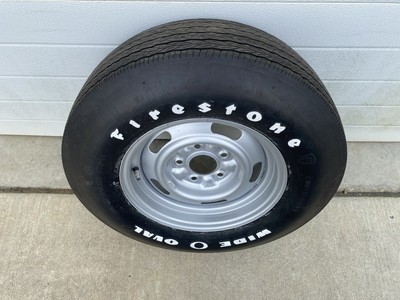 14" Chevy Rally Wheel Code XG with Firestone Wide Oval | 5x108 | 45 ...
