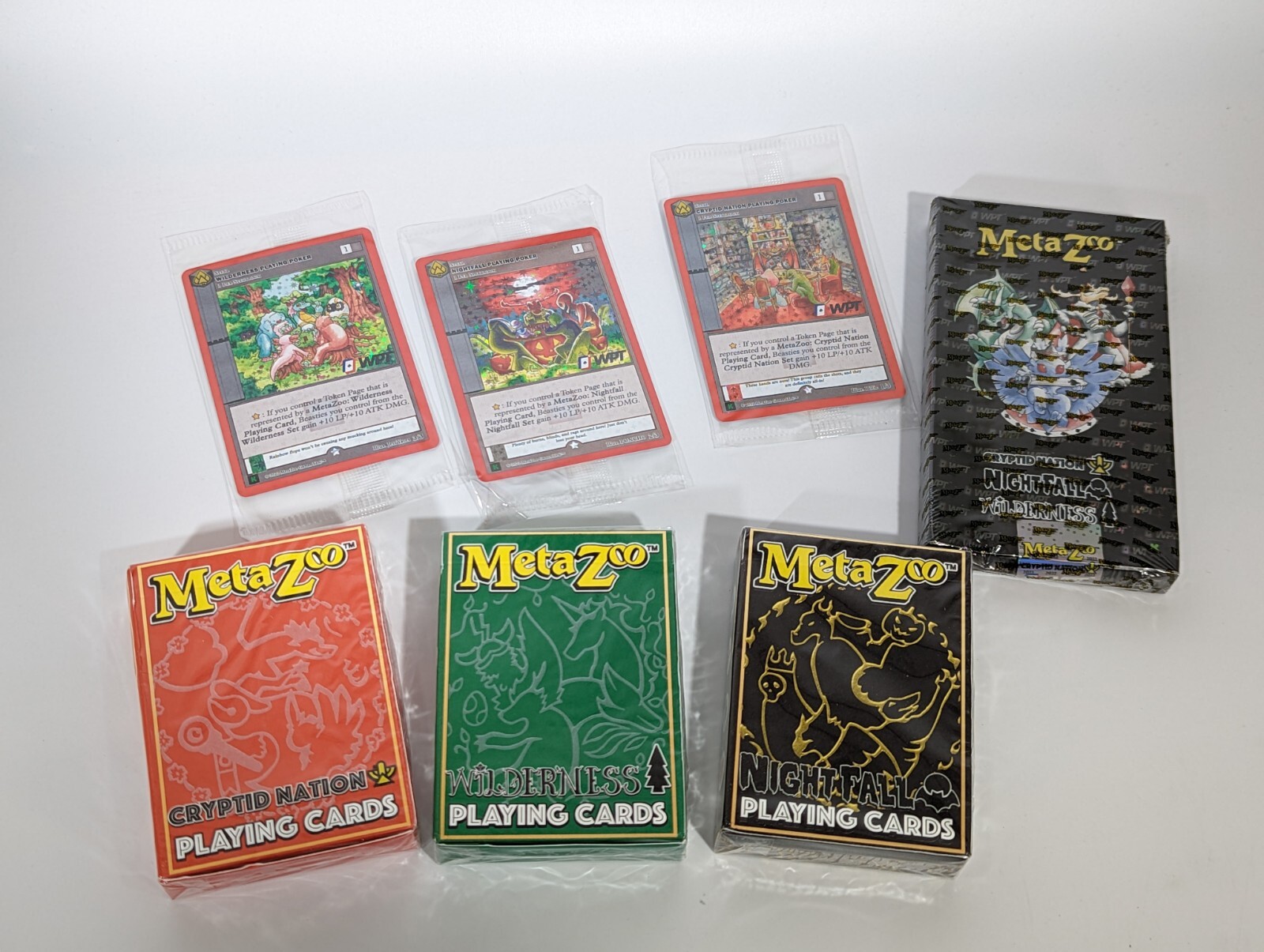 MetaZoo Cryptid Nation Poker Kickstarter NIGHTFALL WILDERNESS Playing ...