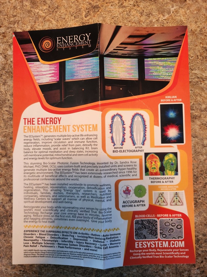 Energy Enhancement System -Bio Scalar Waves EESystem Light Therapy ...