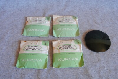 4 shuron greentex 3 vintage eyeglass lens blanks uncut nos 60mm | eBay