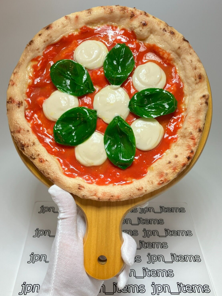 Pizza Margherita 1/1 Display Fake Food Sample PVC Handmade Japan | eBay