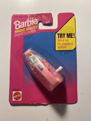 Barbie Magic Moves Dustcleaner Pink Wind Up 90s Vintage Toy In Box | eBay