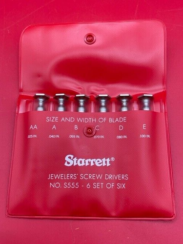 Starrett S555Z-6 Jewelers Screwdriver Set, Set of 6 IN STOCK | eBay