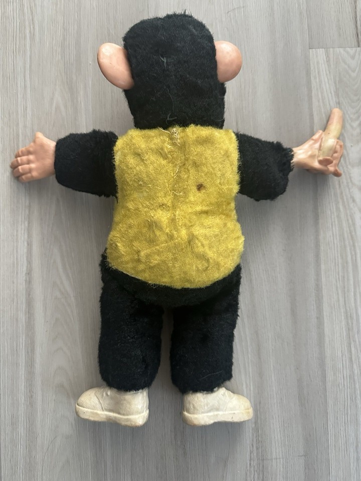 Zippy Mr Bim Monkey Chimp Plush Rubber Face Banana Howdy Doody Vintage ...