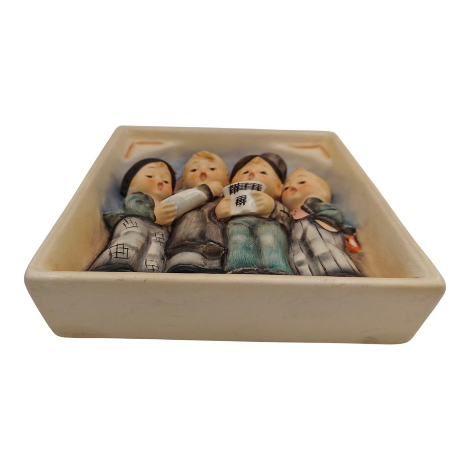 Vtg Goebel MJ 80 Hummel Porcelain Carolers 134 Germany Signed Wall ...