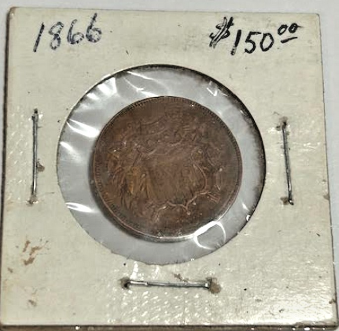 1866 TWO 2 Cent Piece US Coin Obsolete "In God We Trust" | eBay