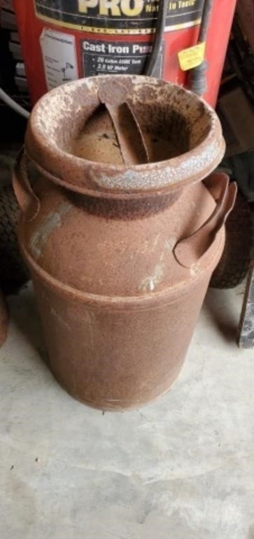 Rusty Milk Can, This Can Is Really Rusty And Is Rusty Still holds Water ...