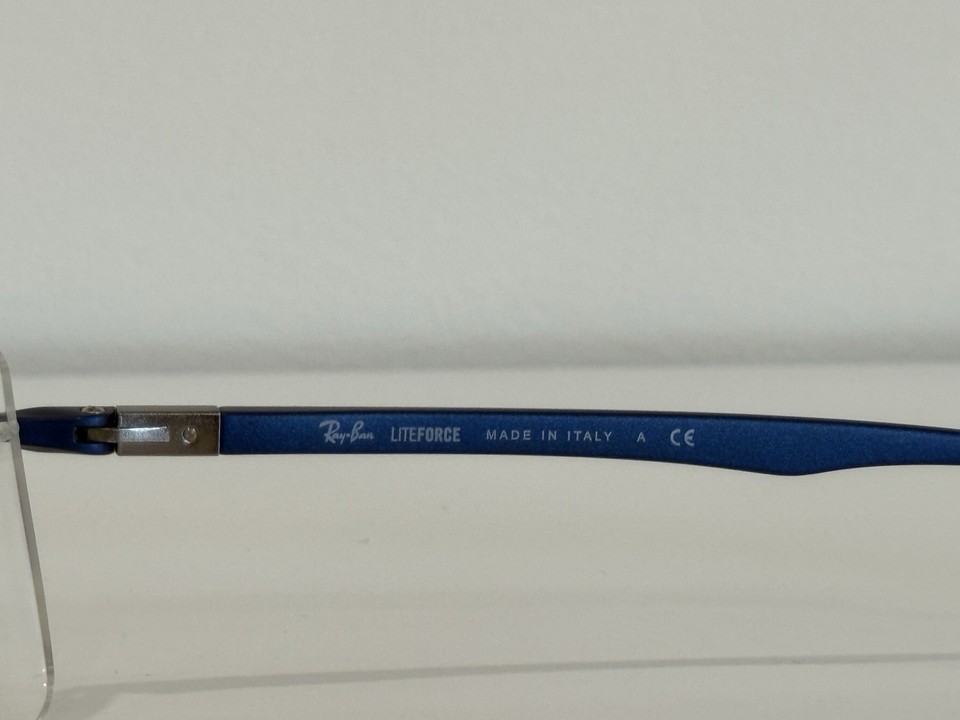 Ray Ban RB 8720 1153 Rimless Blue Eyeglasses Optical Frame 56-17-145 | eBay