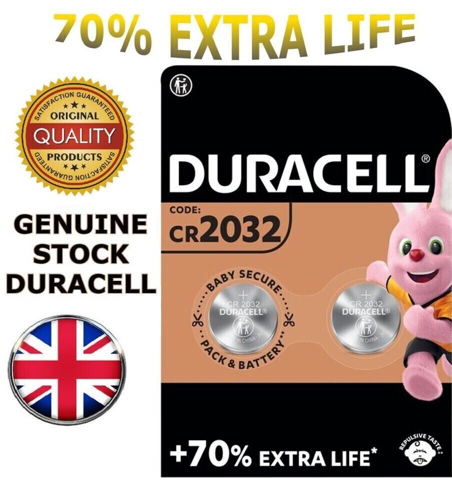 Duracell 2032 Battery CR2032 BR2032 DL2032 Coin Cell Lithium Batteries ...