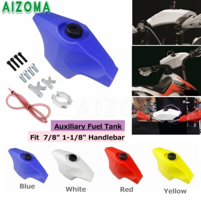 7/8" 1-1/8" Bar Auxiliary Fuel Tank Handlebar Mount Gas Fuel Container ...