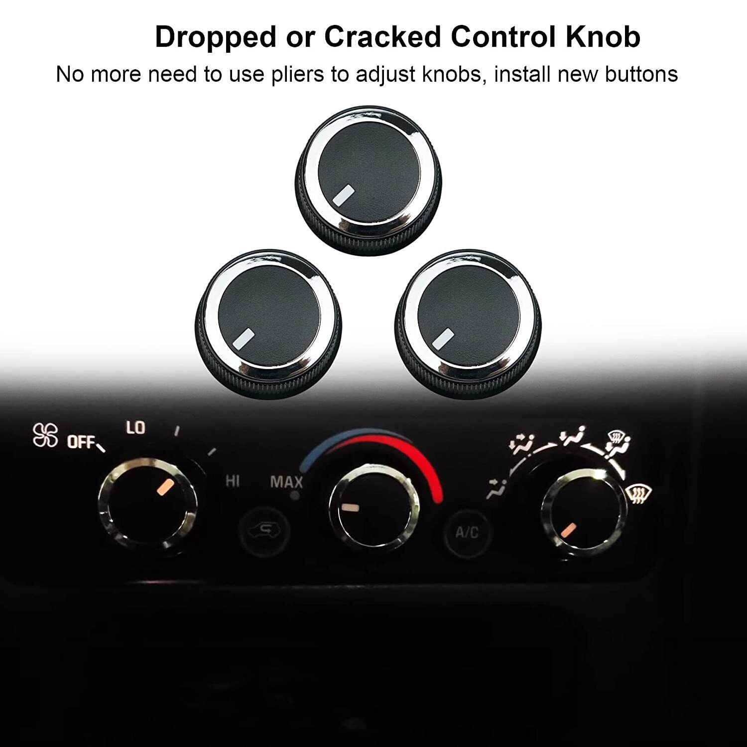 AC Temperature Control Knob 84141127 For 2008-2021 Chevrolet Express ...