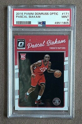 2016-17 Panini Donruss Optic Pascal Siakam RC Rookie Card #171 PSA ...