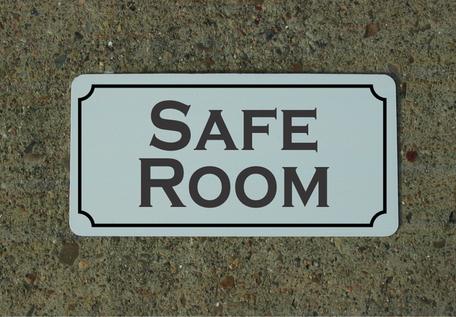 SAFE ROOM Metal Vintage Design Sign 6"x12" | eBay