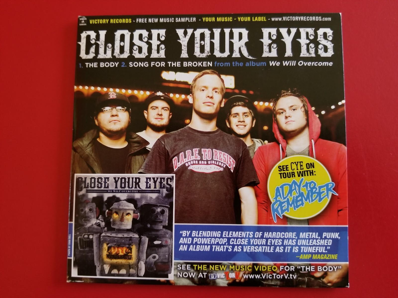 Victory Records Music Sampler (CD) Close Your Eyes-The Sleeping- Day To ...