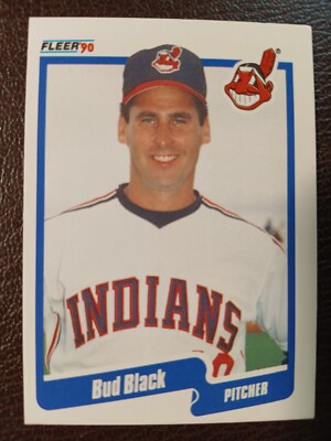 BUD BLACK CLEVELAND INDIANS 1990 FLEER BASEBALL CARD #486 | eBay